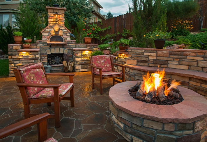 Custom Made Fire Pit Minnesota Stone Outdoor Fire Pit Concrete
